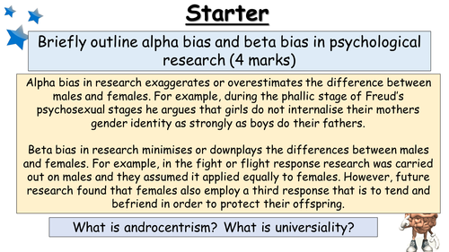 Issues and debates - Gender bias | Teaching Resources