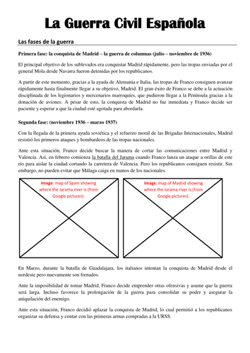 Spanish History - Civil War and Franco dictatorship | Teaching Resources