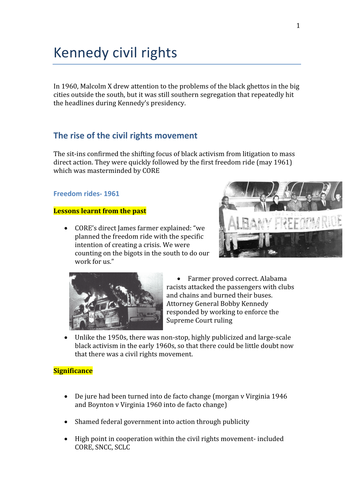 Kennedy civil rights | Teaching Resources
