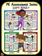 PE Assessment Series: Super Bundle: 24 Skill and Movement Assessment ...