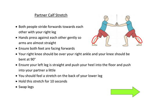 Calf stretch | Teaching Resources Calf stretch | Teaching Resources