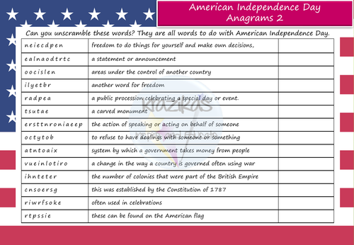 American Independence Day Puzzle Pack | Teaching Resources