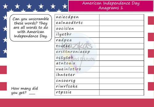 American Independence Day Puzzle Pack | Teaching Resources