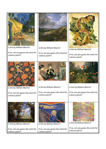 William Morris Victorian Art Planning - Block Printing | Teaching Resources