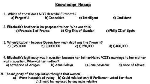 KS4 - Elizabethan England - Challenges to Elizabeth's rule | Teaching ...