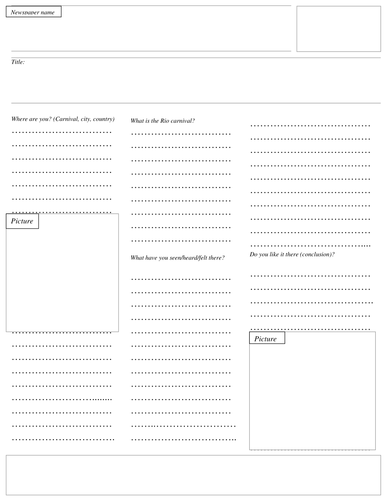 Rio - Brazil - Fantastic Places | Teaching Resources