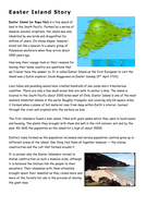 Easter Island - Fantastic Places | Teaching Resources