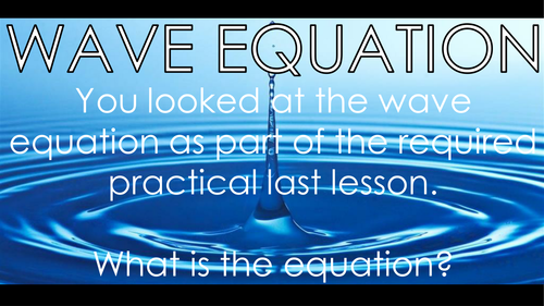 Waves Topic PPTs & Tests New AQA Physics 9-1 (trilogy) GCSE V2 ...