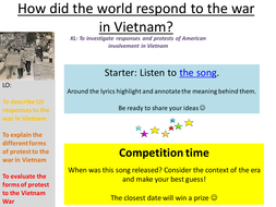 Lesson 6 - Vietnam protests | Teaching Resources