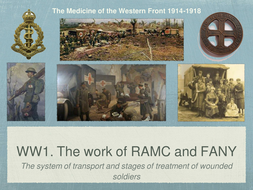 GCSE History of Medicine. WW1. The work of RAMC and FANY | Teaching ...