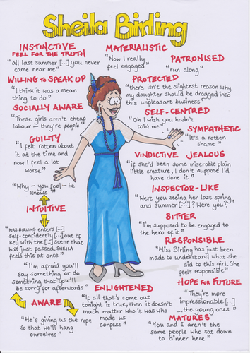 AN INSPECTOR CALLS Quotes GCSE REVISION Poster SHEILA BIRLING ... AN INSPECTOR CALLS Quotes GCSE REVISION Poster SHEILA BIRLING ...