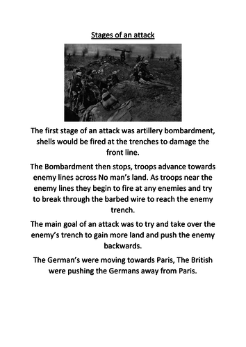 Life in the trenches group work | Teaching Resources