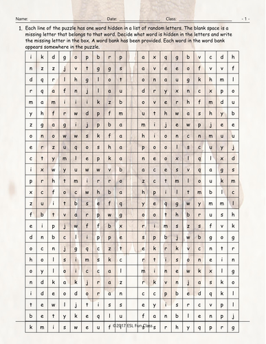 Personal Hygiene-Grooming Alphabet Soup Worksheet | Teaching Resources