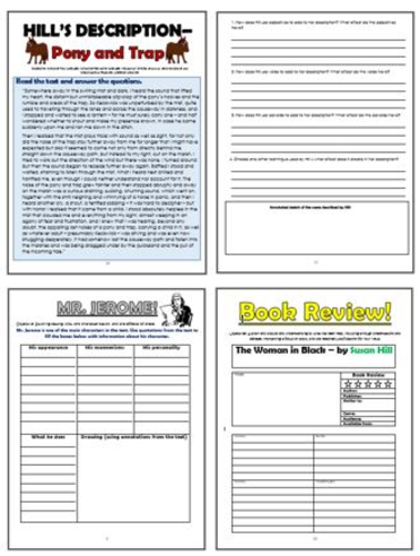 The Woman in Black - KS3 Comprehension Activities Booklet! | Teaching ...