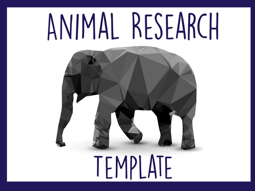 Animal Research Template | Teaching Resources