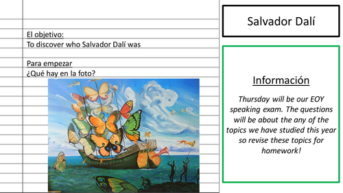 Salvador Dali Spanish | Teaching Resources