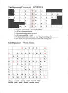 Earthquake word search | Teaching Resources