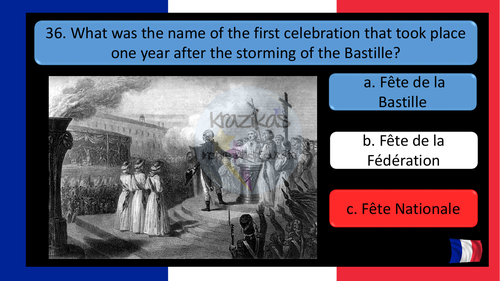 Bastille Day Quiz | Teaching Resources