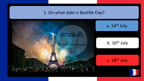 Bastille Day Quiz | Teaching Resources