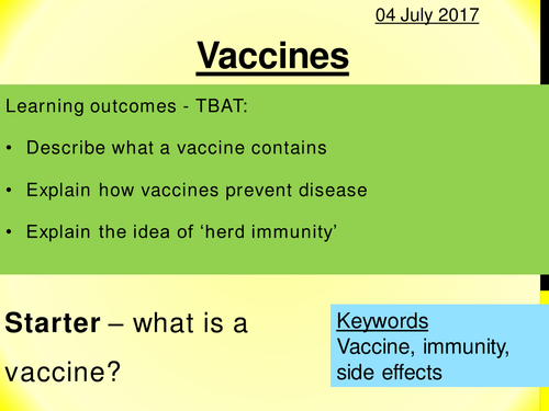 Vaccines | Teaching Resources