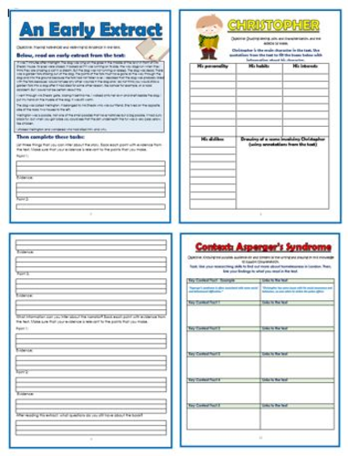 The Curious Incident of the Dog in the Night-time KS3 Comprehension ...