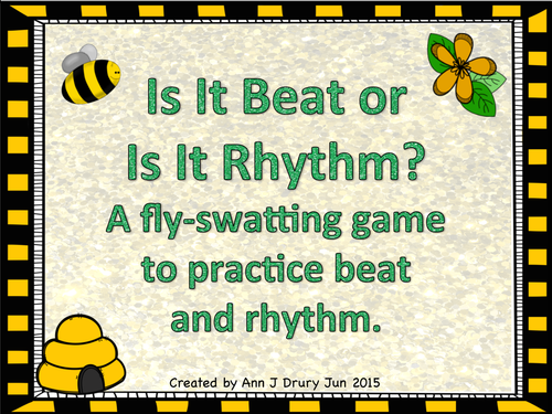Is It Beat or Is It Rhythm? A Fly-Swatting Game to Practice Beat and ...