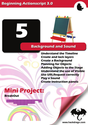 Beginning Flash / Actionscript - Background and Sound | Teaching Resources