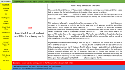 The Media's Influence in the Vietnam War | Teaching Resources