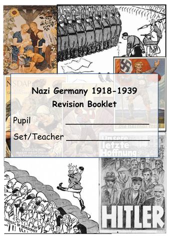 Edexcel Nazi Germany Independent Revision Guide | Teaching Resources