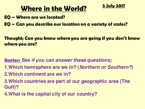 Introduction to Map Skills; 3 lessons | Teaching Resources