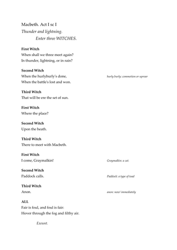 Macbeth PPTs and resources covering the whole play | Teaching Resources