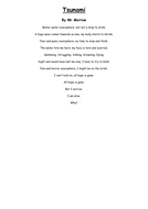 Volcano, Earthquake, Tsunami Poety Lesson | Teaching Resources