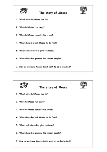 Moses - The story of Moses (Part 1) - Outstanding Lesson | Teaching ...