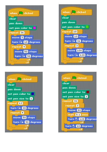 KS2 Computing Planning - Scratch drawing shapes and shape patterns ...