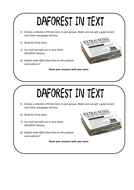 DAFOREST Task cards | Teaching Resources