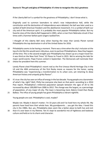 AQA example bundle 1 | Teaching Resources