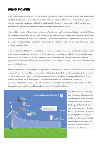 Energy; Fossil Fuels, Global Warming & Renewables | Teaching Resources
