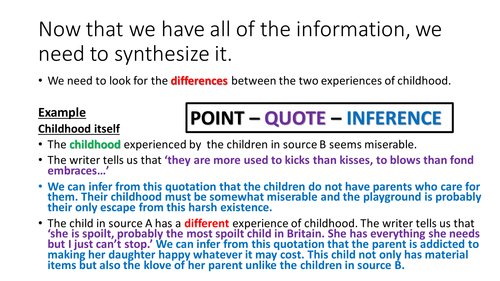 AQA English language paper 2 Question 2 Fully differentiated lessons ...