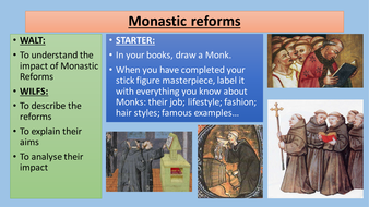 NEW AQA GCSE The Normans: Monastic reforms | Teaching Resources