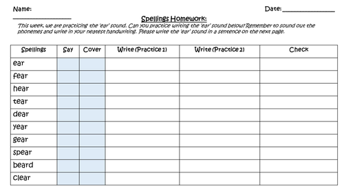 Spellings Pack - Phase 3 Sounds | Teaching Resources