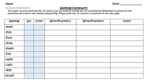 Spellings Pack - Phase 3 Sounds | Teaching Resources