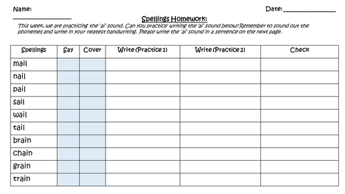 Spellings Pack - Phase 3 Sounds | Teaching Resources