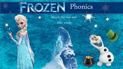 Frozen: Phase 3 Phonics Powerpoint (real and fake words) | Teaching ...