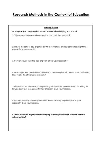 A-Level Sociology - Methods in Context Presentation, Activities and ...