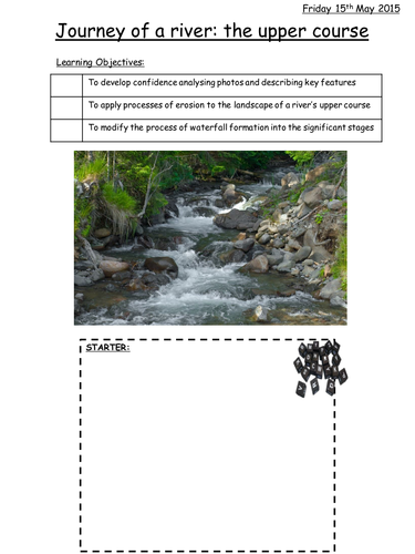 The Upper Course of a River | Teaching Resources