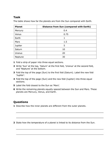 The solar system - complete lesson (KS3) | Teaching Resources