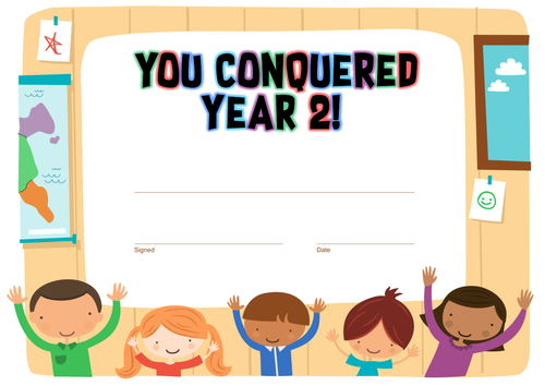 "You Conquered..." End of Year Certificates (All Primary Years ...