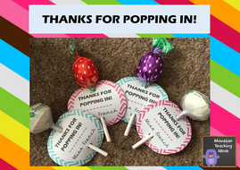 Meet the Teacher/Transition Day Lollipop Gift Tags | Teaching Resources