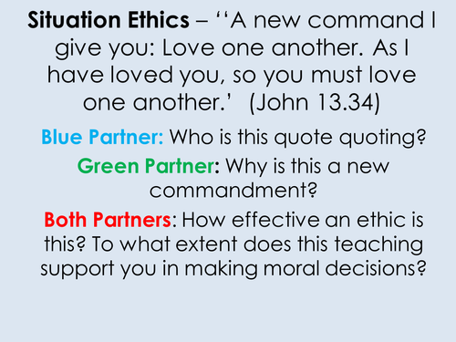 Situation Ethics - Introductory lesson for the *new* AQA AS/A Level ...