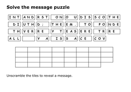 Solve the message puzzle from Galileo Galilei | Teaching Resources